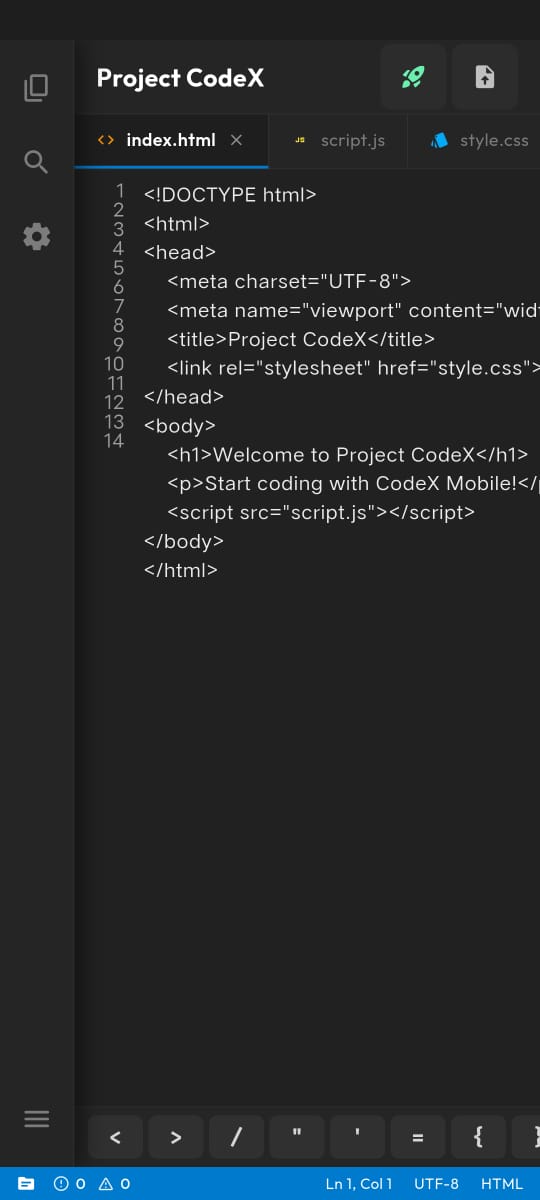 CodeX | Professional Mobile IDE & Code Editor for Android/iOS